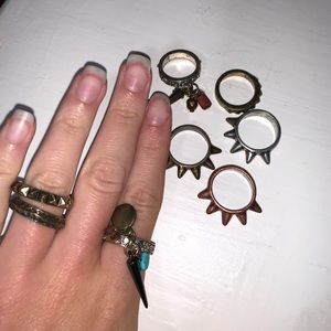 Forever 21 | Jewelry | Edgy Forever 2 Ring Haul | Poshmark